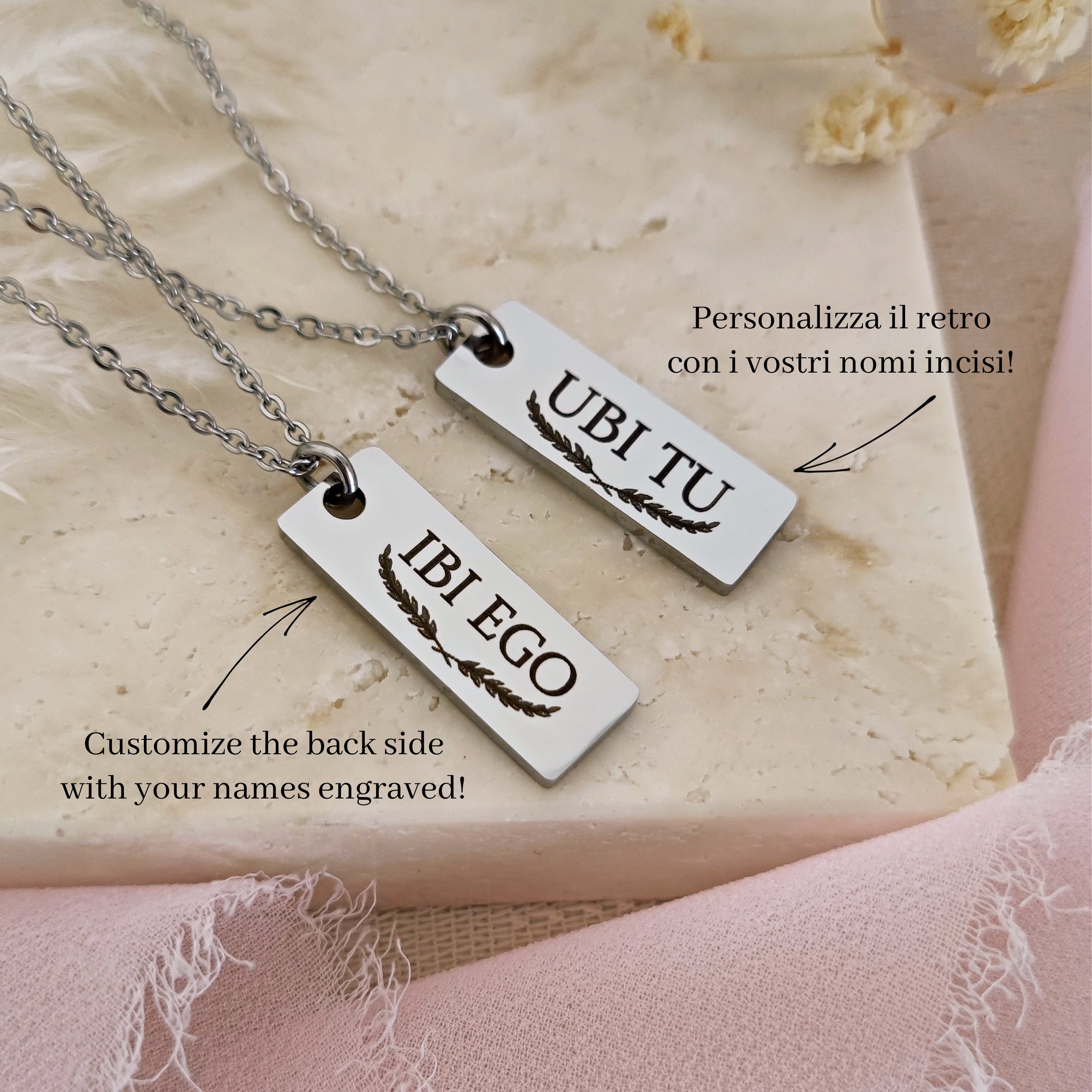 Collane "Ubi tu, Ibi Ego" con incisione – Lacchiappasognijewelry
