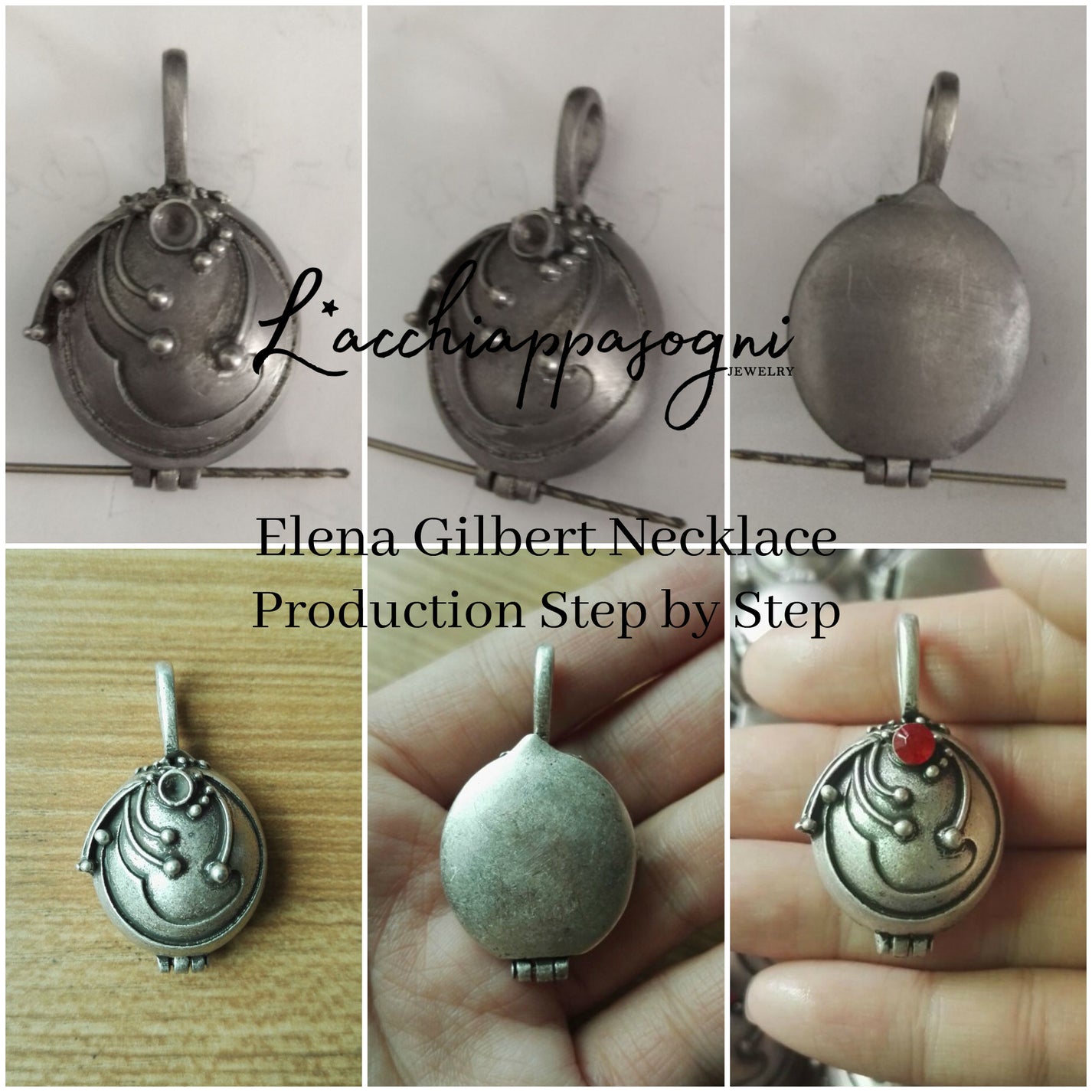 Elena Gilbert Inspired Vervain Locket Necklace – Lacchiappasognijewelry